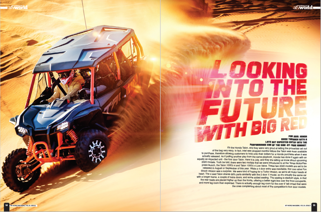 LOOKING INTO THE FUTURE WITH BIG RED!! | ATV World Magazine - North ...