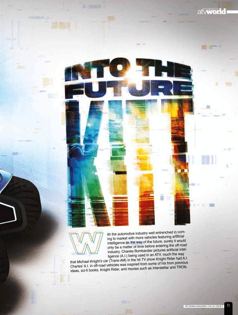 INTO THE FUTURE: KITT | ATV World Magazine - North America's Best ATVing Magazine